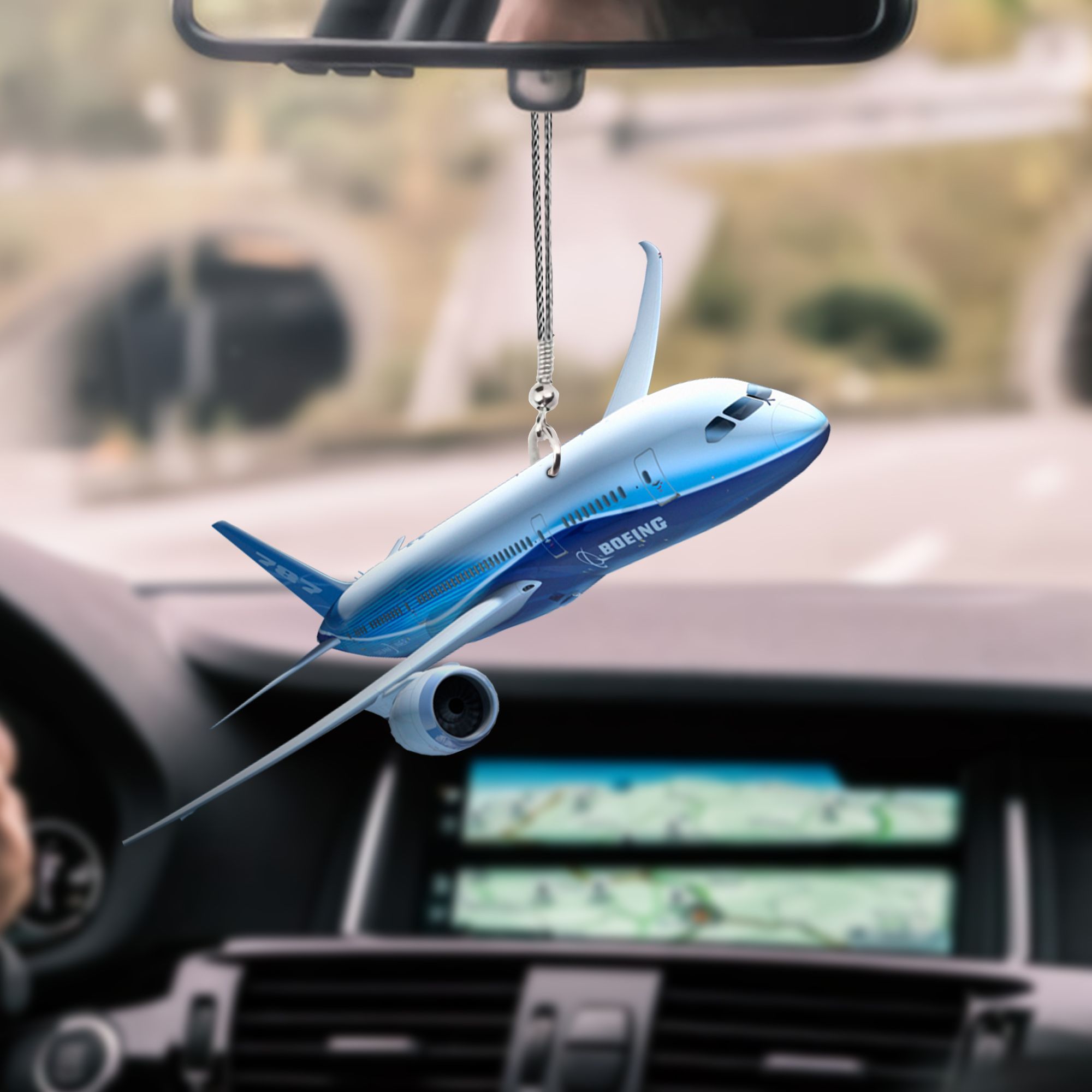Airplane Flying HY78 NTT070997 NVQ Car Hanging - The Happy Wood