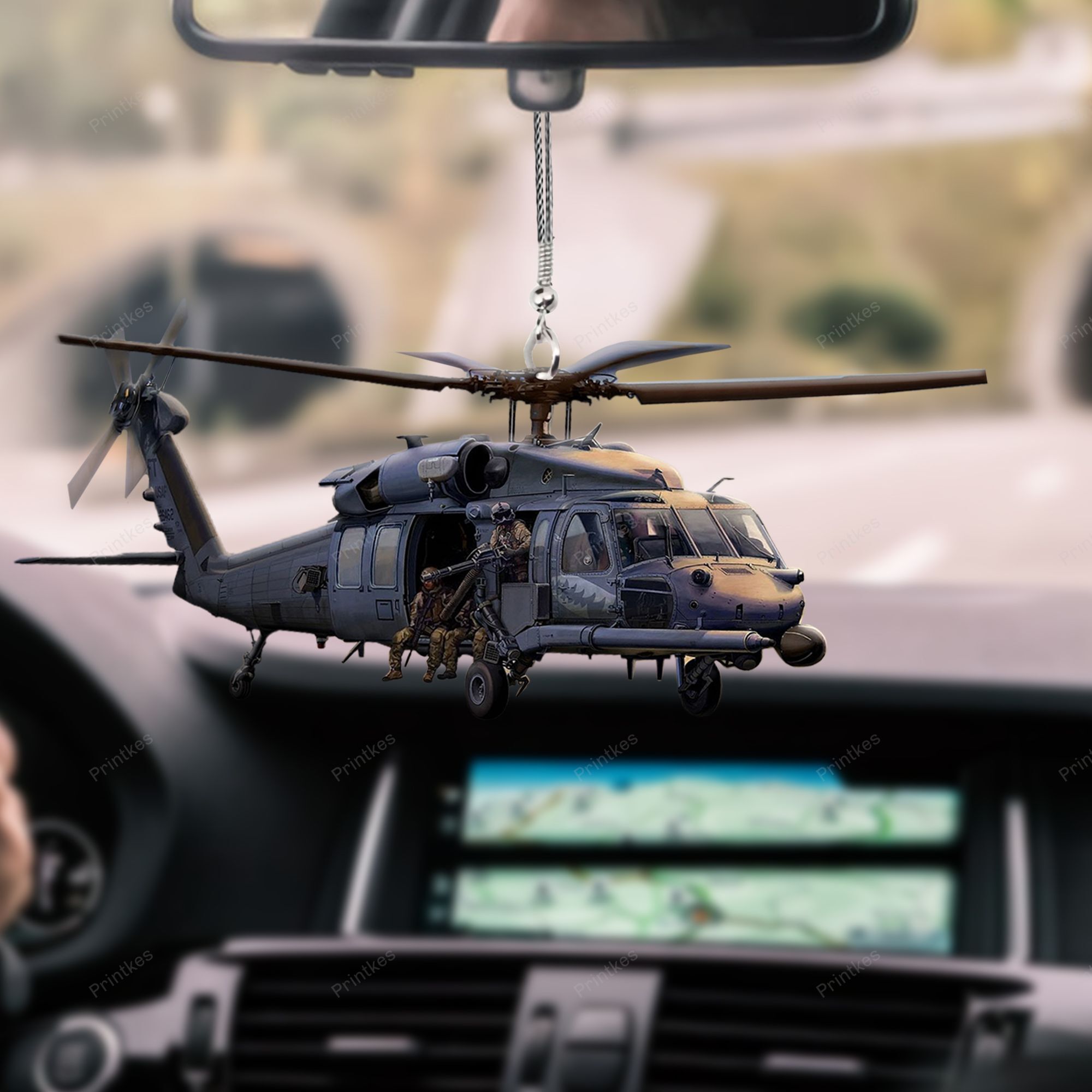 Helicopter Flying HU55 NCT Car Hanging - The Happy Wood